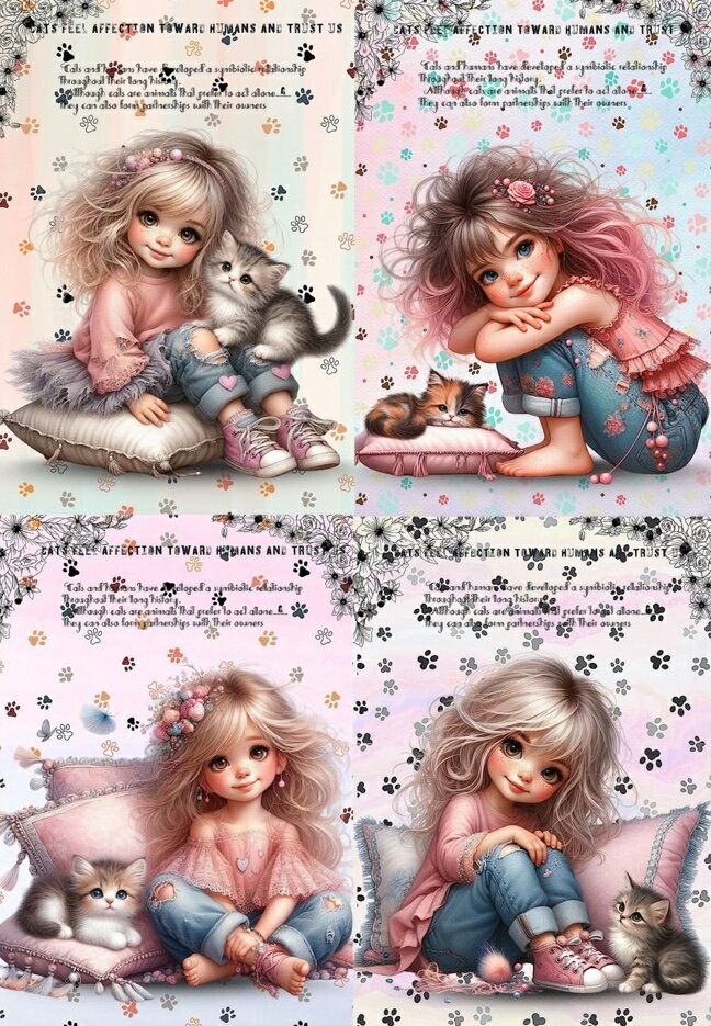 新入荷 生地 ハンドメイド素材 パネル生地 猫 女の子 印象的なワンボイントのデザインは主役にも脇役にもなる頼もしい存在です。 小物作成に適したサイズのブロックデザインです。別の布の上に縫い留めたり、貼り付けたりと汎用性のある生地です。モチ...