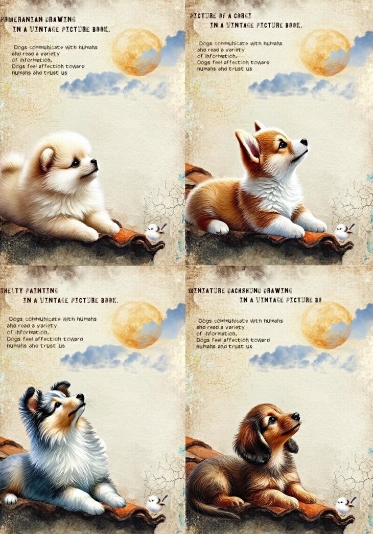 新入荷 オリジナル 生地 犬 ハンドメイド素材 パネル生地 コーギー ポメラニアン シェルティ ミニチュアダックスフンド 印象的なワンボイントのデザインは主役にも脇役にもなる頼もしい存在です。 小物作成に適したサイズのブロックデザインです。...