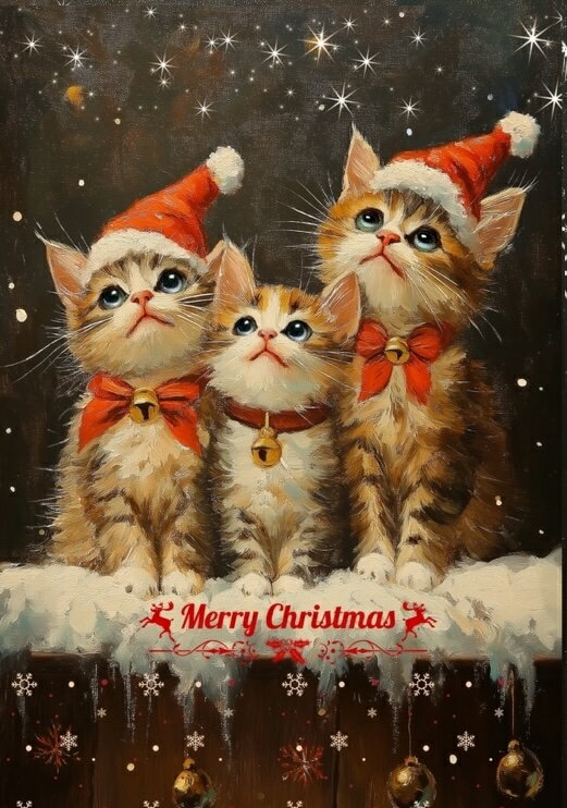 新入荷 生地 ハンドメイド素材 パネル生地 猫 クリスマス 印象的なワンボイントのデザインは主役にも脇役にもなる頼もしい存在です。 小物作成に適したサイズのブロックデザインです。別の布の上に縫い留めたり、貼り付けたりと汎用性のある生地です。...