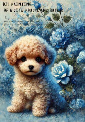 新入荷 オリジナル 生地 犬 パネル生地 ブロックデザイン ハンドメイド素材 クラフト アップリケ トイプードル 印象的なワンボイントのデザインは主役にも脇役にもなる頼もしい存在です。 小物作成に適したサイズのブロックデザインです。別の布の...