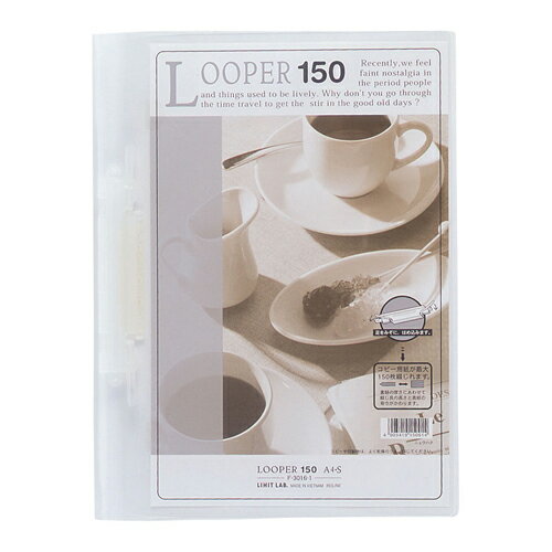 【仕様】●外寸：縦300×横226mm●背幅：9mm●適正収容：150枚●穴数：2穴●穴間隔：80mm●材質：表紙＝再生PP