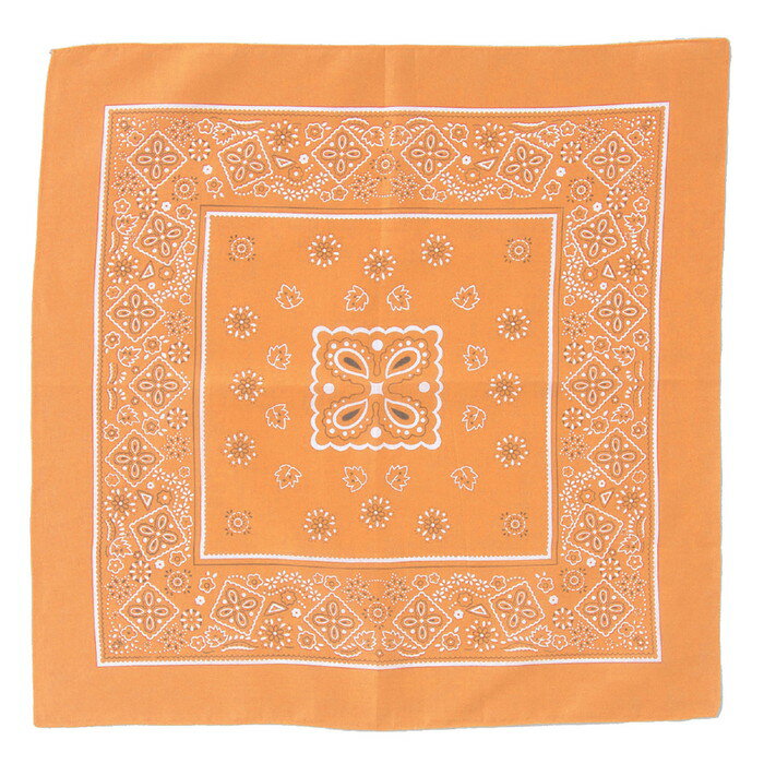 【商品説明】頭に巻いたり首に巻いたりさまざまな使い方できるバンダナです。ゆったりサイズで、結びやすい55cmです。●1個重量(g)：26●材質：ポリエステル【商品サイズ】約550×550mm【セット内容】本体のみ【注意】商品写真の色は、実際...