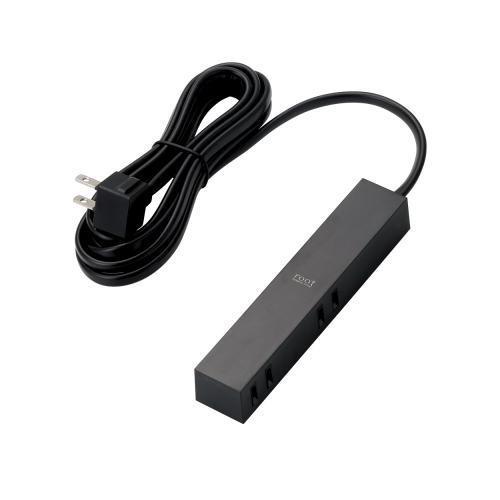 　◆商品詳細◆■上面を光沢、側面をマットに仕上げ、2つの質感をもたせた高級感のあるデザインタップ“roo’t(ルオット)”です。 ■テレビ周りやオーディオ周り、卓上での利用に最適です。 ■卓上で安定感をもたせるため、電源コードを底面近くに配...