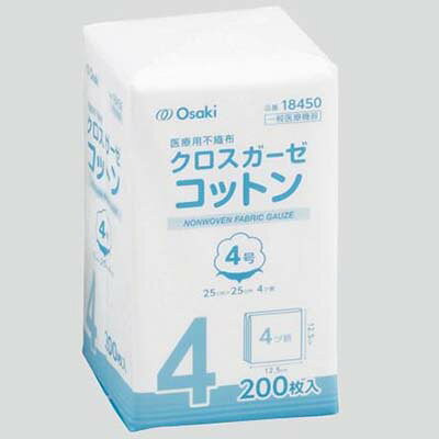 　特　　長　 ●綿100％で、処置用不織布ガーゼとしても使用できます。 ●綿ガーゼの約1.5倍の吸収量があります。 仕　　様 ●素材：綿100％ ●4ツ折タイプ 　シリーズリンク ●4号 ●6号　
