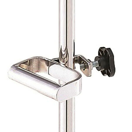●材質：ステンレス（SUS304） ●取付可能パイプ径：φ22～25mm ●型番：ステンレス