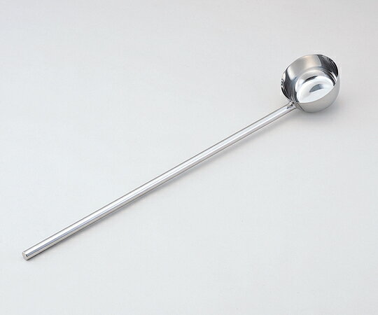 材質：ステンレス（SUS304） 型　番：24型 容量（ml）：3000 径×柄長さ（mm）： φ240×1000【研究用総合機器カタログ】実験用品＞金属・樹脂実験必需品＞スコップ