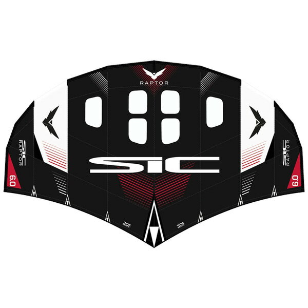 SIC RAPTORV3 6.0平米 詳細 【サイズ】 面積：6.0平米 センターストラット：231cm ウイングスパン：3.71m 重量：2.93kg 【付属品】 ・リストリーシュ ・ポンプ ・バックパック ・リペアキット 特徴 RAPT...
