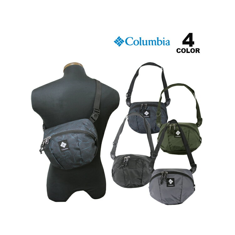 コロンビアスポーツ ウエストポーチ ●容量：約3L ●素材(010、021、326カラー) ：420D HD OX(ナイロン 100%) x 420D Nail Head(ナイロン100%) ●素材(018カラー) ：600D OX(ポリエ...