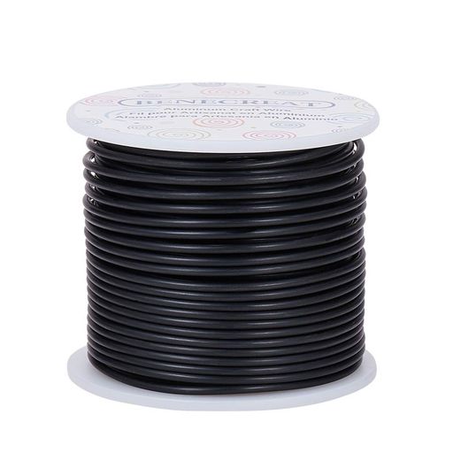 パッケージ包装:1巻きアルミ線;全長は30M;線径2MM;色は黒色です。 上品:高品質なアルミ線で、錆がつかない、耐傷性、退色しにくい、耐久性が優れています。 綺麗:艶消しで質感が優れて高級感があります。色艶がいいし、多種のビーズやジュエリ...