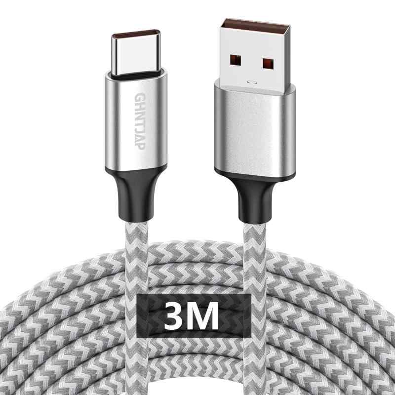 USB C ケーブル 3M USB A to C 急速充電 高耐久ナイロン USB TYPE-C ケーブル iPhone16/Galaxy/Pixel/Xperia/LG等タイプc機器対応✅【3A急速充電】 USB TYPE C ケーブルは...
