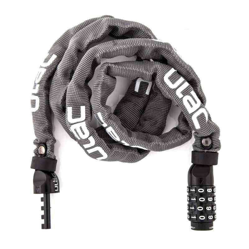 ユーラック(Ulac) 自転車 鍵 52nd STREET 4桁コンビネーション UL-A800チェーン寸法:4mm (0.15インチ) チェーンリンク | チェーンの長さ:120cm (47インチ) | 重量:420g。 / 0.9ポンド...