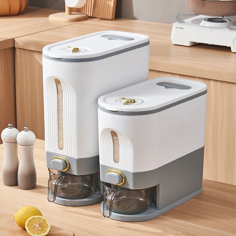 この商品について 【食品級PP材質】PP素材で、衛生無毒、非汚染性があり、洗いやすいプラスチック製軽量米びつ、高密度素材で、食品鮮度を保つ効果があります。機能性の高さとおしゃれさを両方兼ね備えた米びつを探している方におすすめです。 【密閉型...