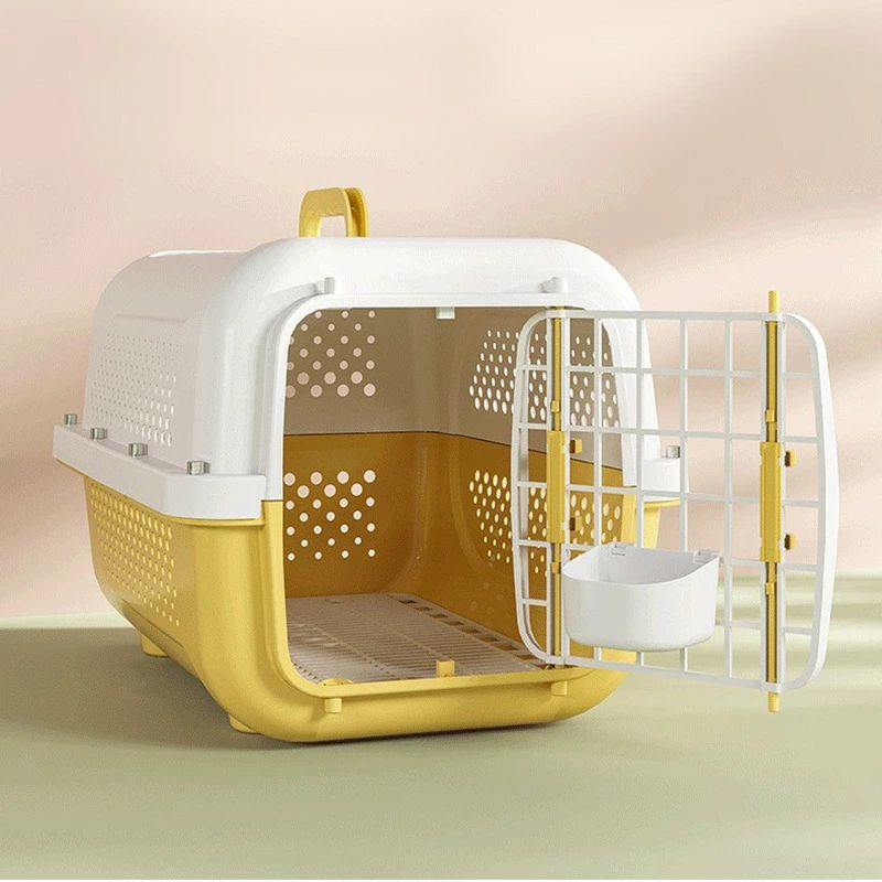 -製品の優位性:ペットの航空箱、猫と犬に適して、あなたのペットに風通しの良い環境を提供して、その安全で快適な輸送体験を保証します。-製品の優位性:携帯式の車のケージ、いつでもあなたのペットを連れて行くことを便利にして、獣医に行くか旅行に行く...