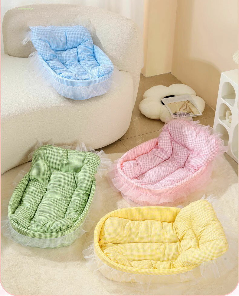 この商品について??ふんわりとろけるように体にフィットする可愛いペットベッドが新登場！??【防寒対策】壁面にすっぽり包まれる仕様なので、ぬくぬく暖かい。日向ぼっこ場所に置けば、さらに暖かい♪防寒対策としてぴったりの寝床です。寒い夜もグッスリ...