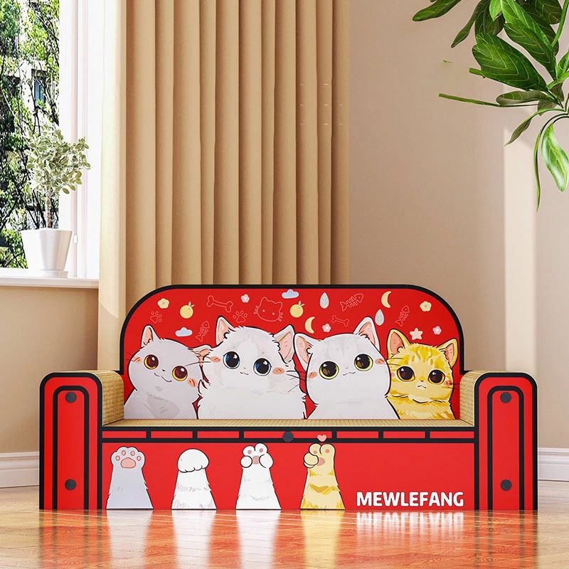 この商品についてソファ型の設計：つめとぎとしてだけではなく、猫のソファとしても使えます。安定性があるので、安心してぐっすり眠ることができます。爪研いだり、楽に遊んだり、上で寝たり、ゆっくり休憩できるねこ爪とぎベッドです。ストレス解消：猫の本...