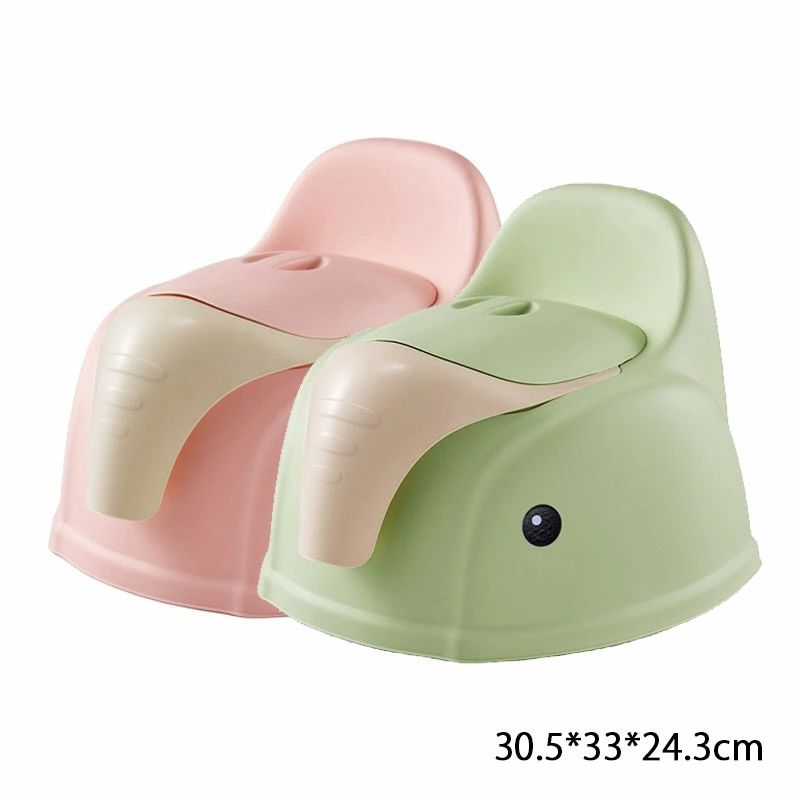 ※商品情報 カラー：ピンク グリーン サイズ:30.5*33*24.3cm（適合年齢：1〜4歳） 材質：PP かわいい象型 蓋付き 持ち手付き 分解可能洗浄 飛び散り止め 滑り止め ※ご購入頂前にかならずご確認下さいませ。 ※商品ページに記...