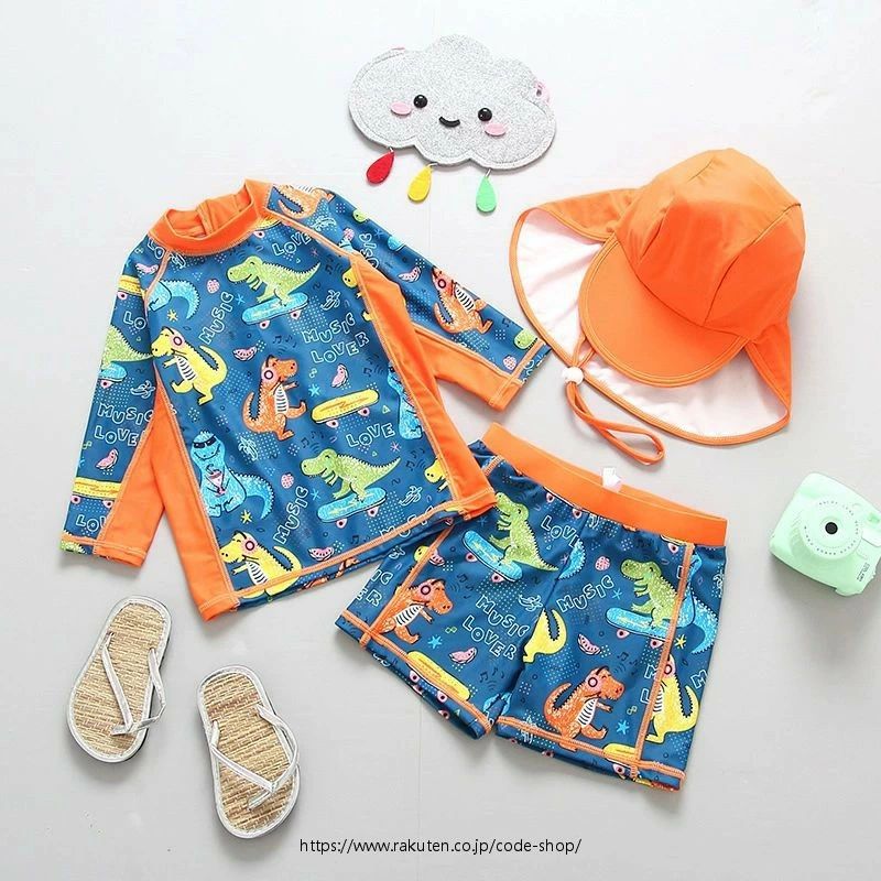 【商品セット】■3点セット（帽子付き） 【サイズ】 ■90cm：適合身長80-90cm（約2〜3歳） 100cm：適合身長90-100cm（約3〜4歳） 110cm：適合身長100-110cm（約4〜5歳） 120cm：適合身長110-12...