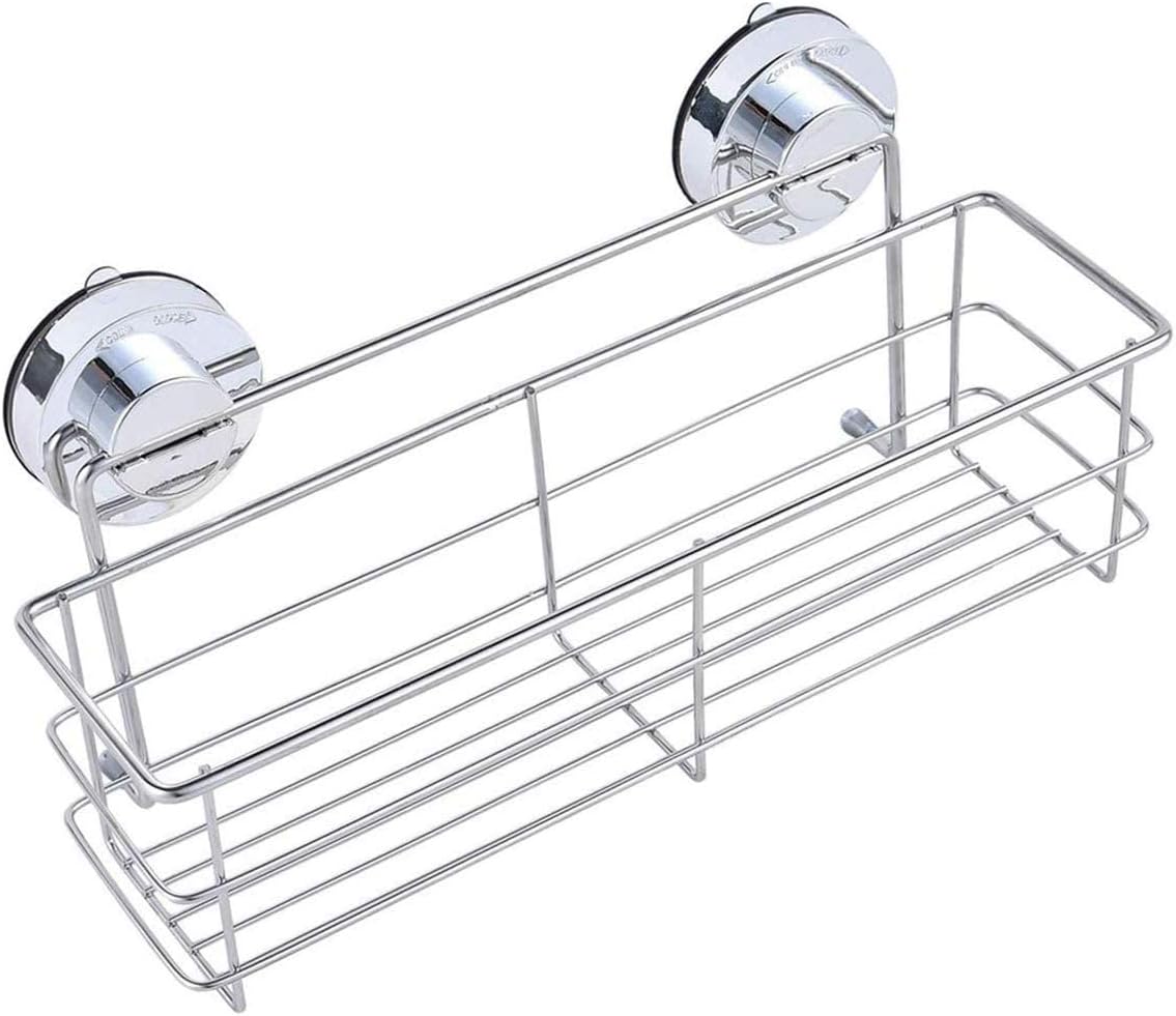 浴室用ラック 強力吸盤 ステンレス バスルームラック キッチン お風呂場 収納 棚 バス用品 シャンプーラック シャワージェルラッ lixin23103-zwj ステンレス バスルームラック キッチン お風呂場 収納 棚 バス用品 シャンプ...