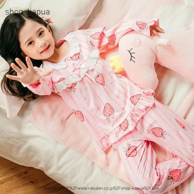 【商品コード】：【素材】：綿【カラー】：写真色【サイズ】：（約）110 着丈46.5 バスト72 袖丈38 ズボン丈68120 着丈49.5 バスト76 袖丈41 ズボン丈73130 着丈52.5 バスト80 袖丈44 ズボン丈78140 ...