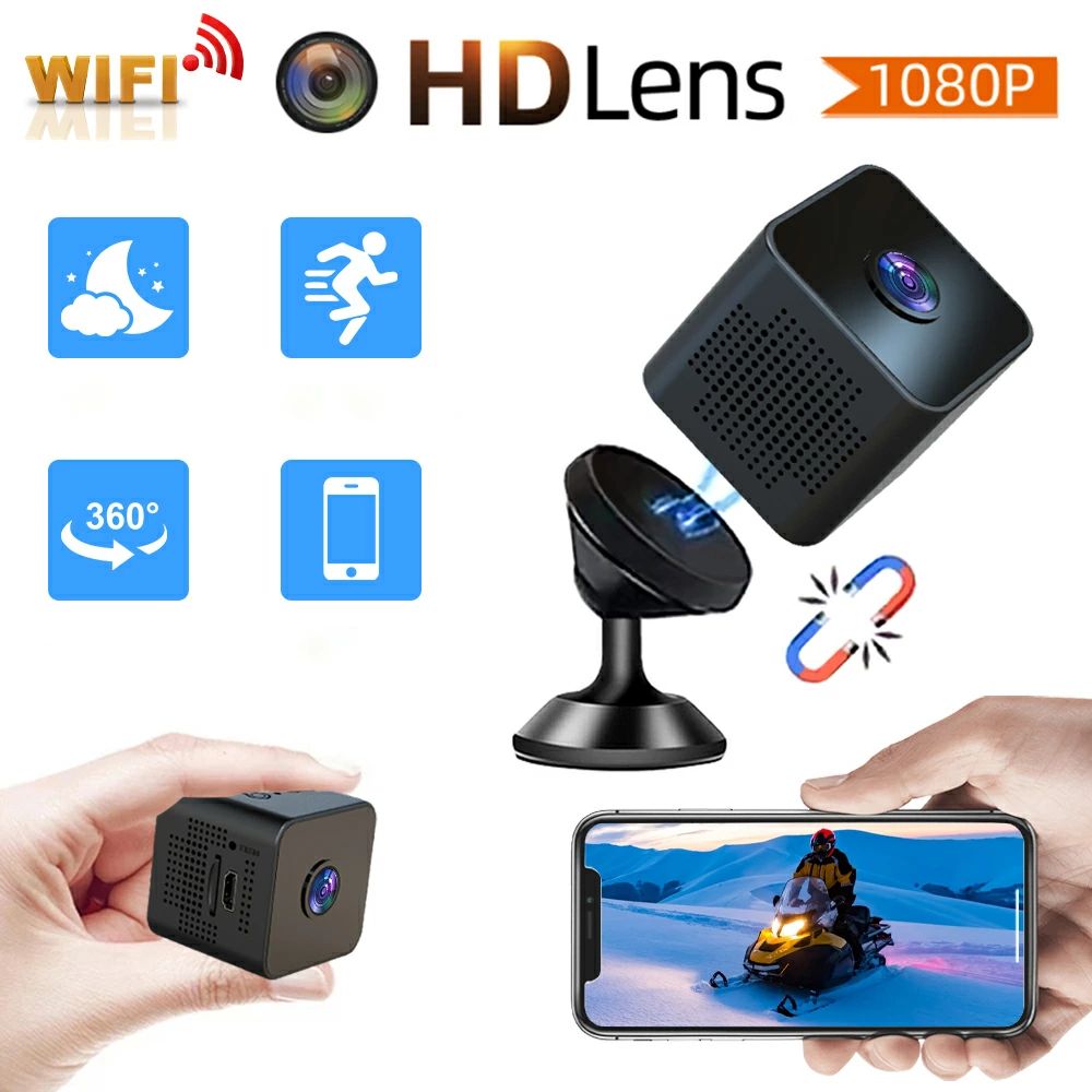 小型カメラ 1080P隠しカメラ スパイカメラ ACアダプター 超軽型カメラ 128GB対応 長時間録画 防犯カメラ 小型防犯カメラ ミニカメラ 1080P高画質 夜間撮影 動体検知家庭用 長時間録画録音 屋内用 広角 操作簡単 MINI ...