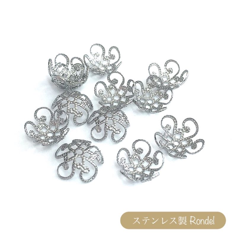 ビーズ又は数珠の利用可能サイズは 10mm、12mm、14mm（検証済み） 1セット10個入りとなります。 おまとめ買いも大歓迎。 　サイズ 　直径10mm 　カラー 　シルバー 　素材 　ステンレス 　価格 　10個入り850円 　注意事...