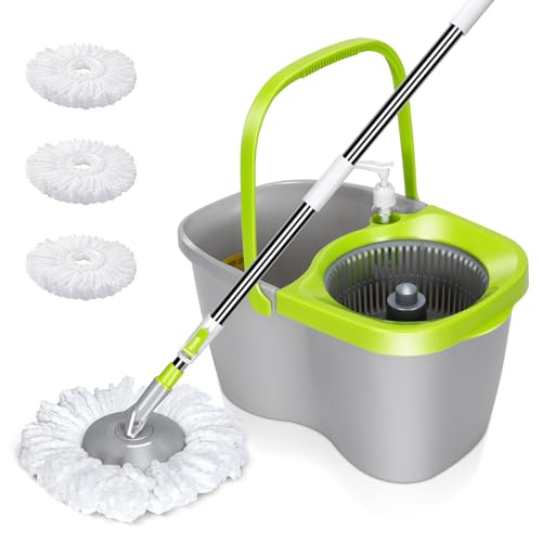 ライトグレーグリーン/-/50027・Color:ライトグレーグリーン・パッケージ個数:1・掃除が楽にコスパ良いモップセットです。バケツ付きですので、迅速に清浄と脱水することが可能。軽量の450gは、さまざまなご利用者にも適しています。・手...