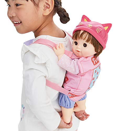 おんぶとだっこピンク/ワンサイズ/AI-299・対象年齢：2歳以上・セット内容：ベビーキャリア・ママそっくりのベビーキャリアでいってきま〜すピープル ぽぽちゃん お道具 おんぶとだっこ フローラルデザイン