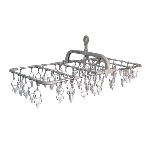 単品ベージュホワイト/角ハンガー 52ピンチ/IC-03・パッケージ個数:1・サイズ：使用時幅86.5×奥行39×高さ21cm収納時幅75×奥行39×高さ43.5cm、重量：約0.7kg・素材・材質：本体/アルミニウム・PP・PE、キャッチ...