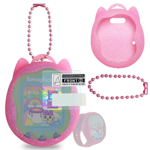 ピンク/-/-・Color:ピンク・BCWXION for Tamagotchi Uni インタラクティブ バーチャル ペット用 - Tamagotchi Uni 用の保護スリーブで、Tamagotchi Uni をさらに保護します。Tam...