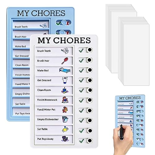 取り外し可能な紙PVC素材で肌にやさしく、耐久性が高く、取り外し可能な紙で交換も簡単です。付箋紙やDIY用の紙にも使えます。・パッケージあなたは2自己規律パンチカード（MY CHORESホームモデル* 1 +ブルーMY CHORES* 1）...