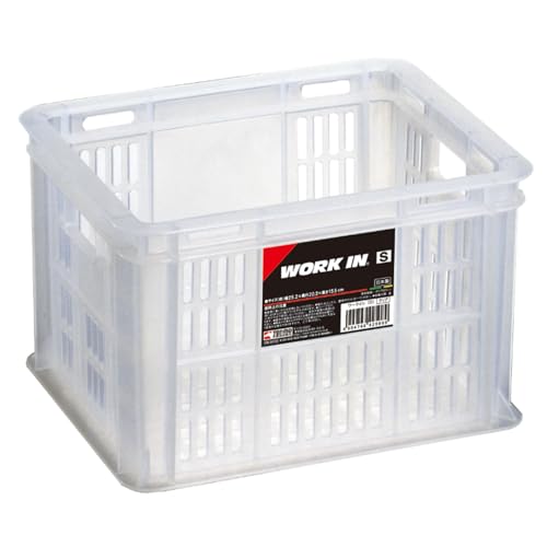 コンテナ04_クリア/02_S/110001046・Style:コンテナColor:04_クリアSize:02_S・パッケージ個数:1・持ち手付きで持ち運びしやすいシンプルな収納ボックス。中身の見えるクリアなタイプで頑丈な収納ケースなので、...