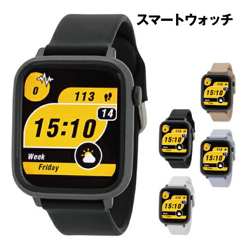 シンプルながら多機能、初めての人にもばっちりのスマートウォッチです。 心拍測定、距離&歩数計、消費カロリー、睡眠測定、電話＆SNS通知機能など多機能搭載。 Bluetooth ver.5.3、ディスプレイサイズ1.83インチ 防水機能：IP...