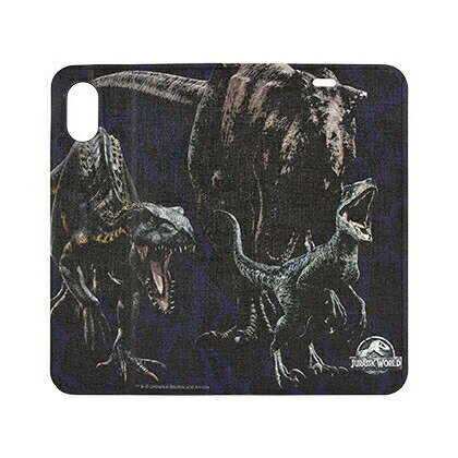 ジュラシック・ワールド/炎の王国デザインのiPhoneXS/X対応フリップカバーが登場！ ケースを装着したままライトニングケーブルやイヤホンの接続が可能！充電し放題！音楽聞き放題！ スタンド機能付きだから動画視聴時などにとっても便利！ iP...