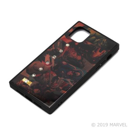 「MARVEL」のキャラクターデザインのガラスの光沢とTPUの一体感が美しいハイブリッド設計の2019年 iPhone 11対応ガラスハイブリッドケースです。 背面にはキズに強い高硬度9Hガラスを採用、ケースの四隅はエアークッションを採用し...