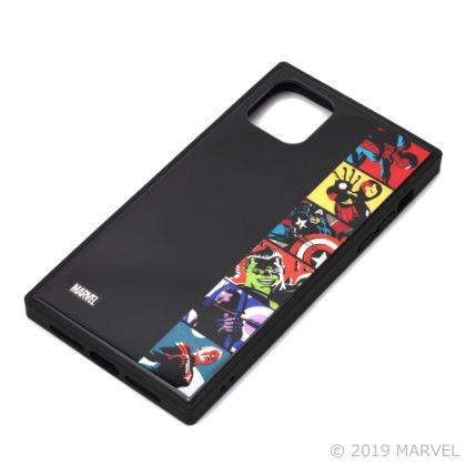 「MARVEL」のキャラクターデザインのガラスの光沢とTPUの一体感が美しいハイブリッド設計の2019年 iPhone 11 Pro Max対応ガラスハイブリッドケースです。 背面にはキズに強い高硬度9Hガラスを採用、ケースの四隅はエアーク...