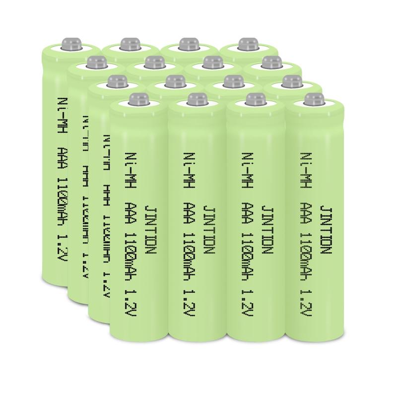 JINTION単4形充電電池 AAA 1100mAh 単四 電池 充電式 ニッケル水素電池 1.2V ソーラーライト用 16本, J-JPAAA1100-16PACK長いサイクル寿命：単4充電式電池ーは最大1200回の充放電が可能です。 ま...