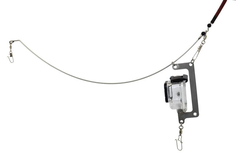 フィッシング用アクションカメラホルダー 薄型1.5mm・商品名：フィッシング用アクションカメラホルダー ・本体単体重量：28g ・セット合計重量：43g ・セット内容：本体ホルダー、スプリットリング＃10×4、M5ボルト、M5すべり止めナッ...