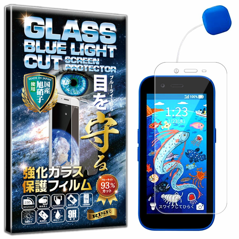 アフターフォローアフターサポートも安心の 日本法人 RISE PRODUCTS ブランド 硬度10H 第3世代　W硬化製法（二次強化)済　 国産AGCガラスを使用した 高硬度ブルーライトカット ガラスフィルム 。 ※ご注意ください ブルーラ...