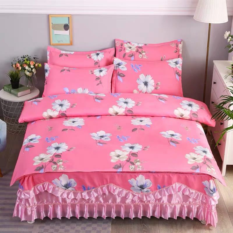 商品サイズ・組成について（カバー4点セット)【素材】ポリエステル　100％ベッドパッド1点 ：150x200（cm）掛布団カバー1点： 約200x230 （cm）枕カバー2点： 約48x74cm★購入後のキャンセルは、ご遠慮ください。★検品...