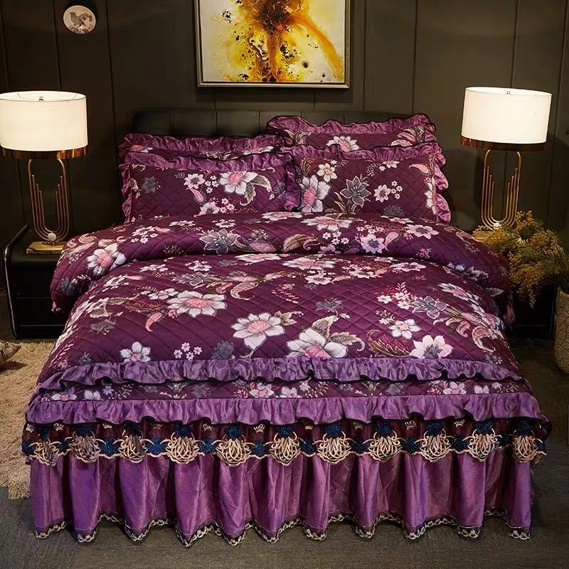 商品サイズ・組成について（カバー4点セット)【素材】ポリエステル　100％ベッドパッド1点 ：150x200（cm）掛布団カバー1点： 約200x230 （cm）枕カバー2点： 約48x74cm★購入後のキャンセルは、ご遠慮ください。★検品...