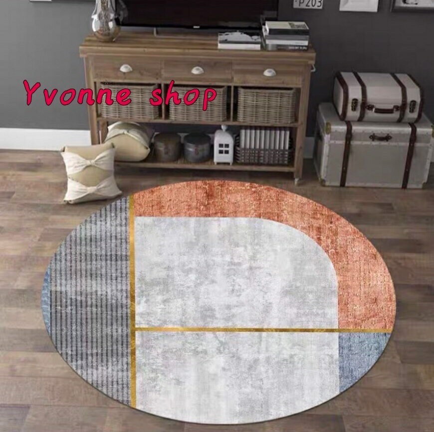 FM63ラグカーペット リビングマット ラグマット、カーペット、ラグ、マッ 滑り止め付 ホットカーペット対応 床暖房対応 サイズオーダー可能 カーペット A/FM63サイズ:直径120cmの円形です。素材表地：ポリエステル100％中材：ウレ...