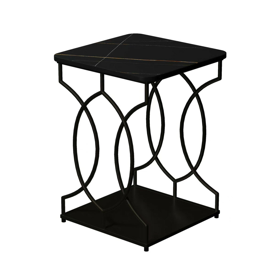 人造大理石ソファサイドシェルフ 寝室用テーブル コーヒーテーブル サイドテーブル サイドテーブル 【商品詳細】●状態：新品未使用●サイズ：幅50 x奥行50 高さ55 (CM)●材質：金属丶人造大理石丶ラッカー塗装 丶他☆☆★★★★★★★★...