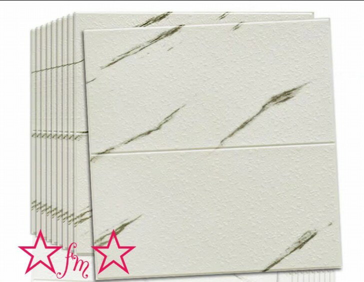 ◆厚さ：6mm◆状態：新品◆材質：XPEエコ フォーム◆50枚 70cm×70cm◆裏面に粘着性があり、はがすと、壁に貼ることができる3D壁紙◆防水 汚い防止 カビ防止◆貼り付け方は簡単。各場所に適用！◆手作業での採寸の為、若干誤差がある場...