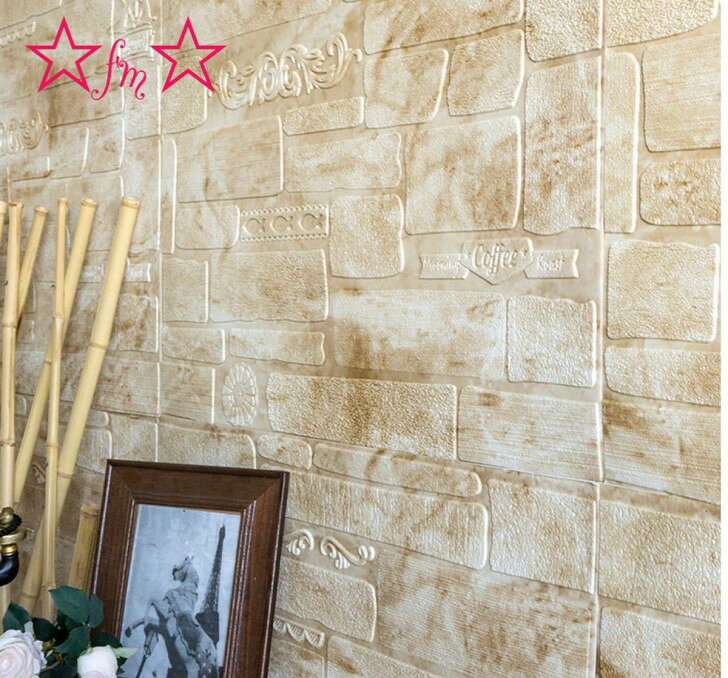 ◆厚さ：0.4cm◆状態：新品◆材質：XPEエコ フォーム◆50枚 70x77（cm)◆裏面に粘着性があり、はがすと、壁に貼ることができる3D壁紙◆防水 汚い防止 カビ防止◆貼り付け方は簡単。各場所に適用！◆手作業での採寸の為、若干誤差があ...