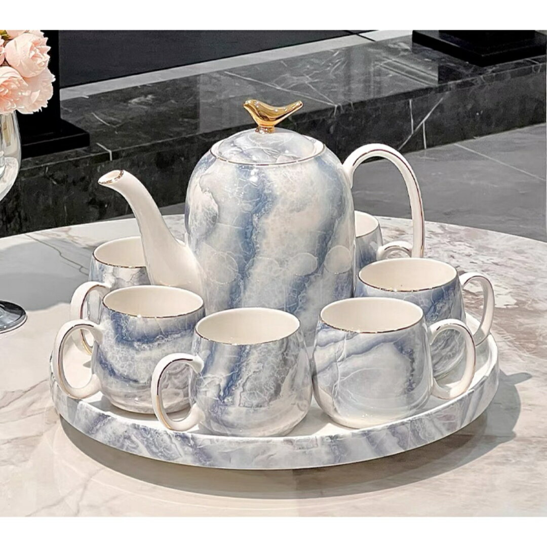 商品説明 材質:陶瓷器セット内容:カップ6客(1100ml)ティーポットx1点(280ml)トレーx1点☆☆★★★★★★★★★★★★★☆☆◆お客様のご覧になっているモニター等により多少色が異なる場合がございます。あらかじめご了承ください。◆...