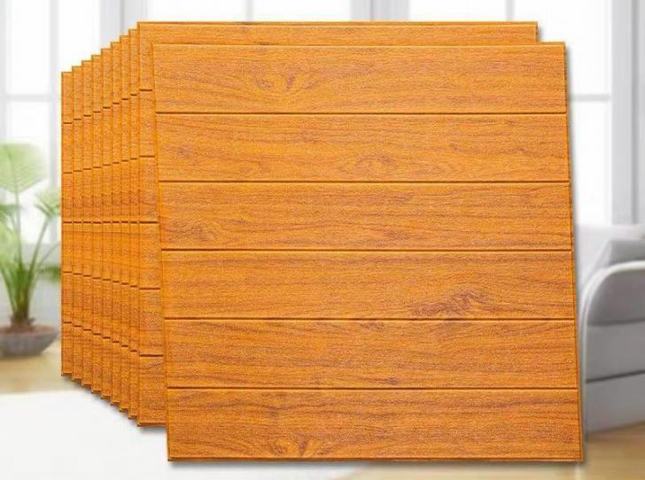 ◆状態：新品◆材質：XPEエコ フォーム◆50枚 70cm×70cm◆裏面に粘着性があり、はがすと、壁に貼ることができる3D壁紙◆防水 汚い防止 カビ防止◆貼り付け方は簡単。各場所に適用！◆手作業での採寸の為、若干誤差がある場合があります。...