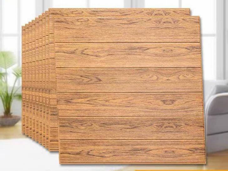 ◆厚さ：0.6cm◆状態：新品◆材質：XPEエコ フォーム◆50枚 70cm×70cm◆裏面に粘着性があり、はがすと、壁に貼ることができる3D壁紙◆防水 汚い防止 カビ防止◆貼り付け方は簡単。各場所に適用！◆手作業での採寸の為、若干誤差があ...