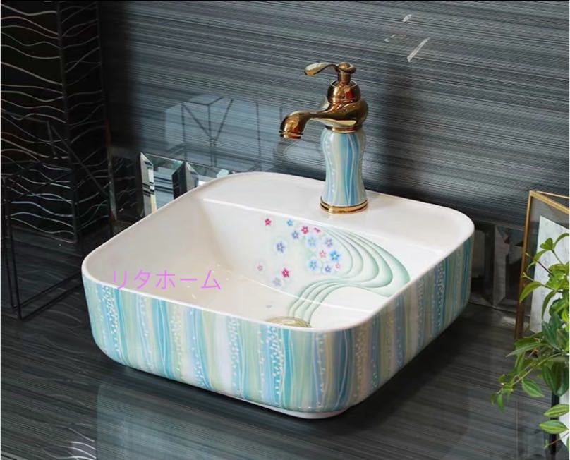 外寸サイズ（cm）：幅：39奥行き：39高さ：13素材：陶磁器取付について：取付工事はお近くの工務店様にご相談してください＜ 重量物なので同梱はできません ＞☆☆★★★★★★★★★★★★★☆☆◆お客様のご覧になっているモニター等により多少色...