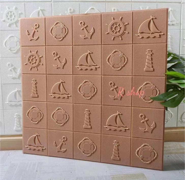 ◆状態：新品◆材質：XPEエコ フォーム◆50枚 70cm×70cm◆裏面に粘着性があり、はがすと、壁に貼ることができる3D壁紙◆防水 汚い防止 カビ防止◆貼り付け方は簡単。各場所に適用！◆手作業での採寸の為、若干誤差がある場合があります。...