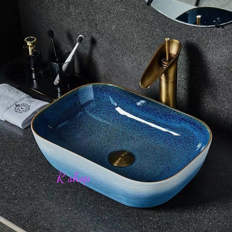外寸サイズ（cm）：幅：45奥行き：31高さ：14素材：陶磁器取付について：取付工事はお近くの工務店様にご相談してください＜ 重量物なので同梱はできません ＞☆☆★★★★★★★★★★★★★☆☆◆お客様のご覧になっているモニター等により多少色...